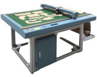 China Kaemi Flatbed Cutter Plotter with 1500x900mm Cutting Scope, HP45 Ink Box, and 1200mm/s Cutting Speed for sale