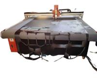 China 1625 CNC Cutting Machine with Big Power Round Knife for Fabric and Textile 2500x1800mm Cutting Scope and 35mm Thickness for sale