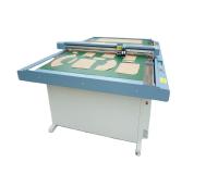 China Blue Frame Silver Case Fast Speed Flatbed Inkjet Cutter for White Paper Cutting for sale