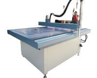 China CNC Flatbed Cutter Double Head Template Cutting Machine with 1500x1200mm Cutting Scope and 500-1800mm/s Speed for sale