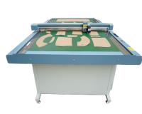 China Automatic Flatbed Cutter Plotter with 1200x900mm Cutting Scope HP45 Ink Box and Tungsten Steel Blade for sale