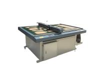 China Automatic Flatbed Cutter Plotter with 1500x900mm Cutting Scope and HP45 Universal Ink Box for sale
