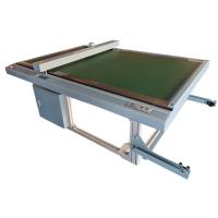 China Automatic Flatbed Inkjet Cutter with 1500x1200mm Cutting Scope Vacuum Adsorption and HP45 Ink Box for sale