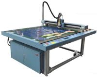 China Blue Frame Silver Case Flatbed Template Cutter with 1500x1200mm Cutting Scope and All Aluminum Countertops for sale