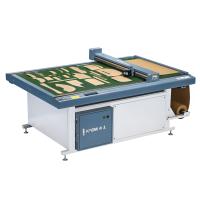 China 1500x1000mm Large Width Flatbed Cutter Plotter with Tungsten Steel Blade and HP45 Ink Box for Kraft Paper Roll for sale
