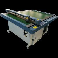 China KAEMI Flatbed Cutter Plotter with Vacuum Adsorption HPGL File Format and USB/RJ45 Ethernet for Garment Industry for sale