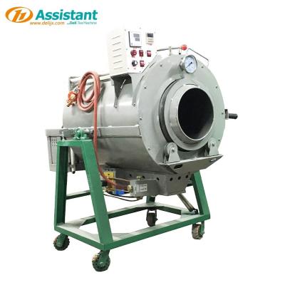 China DL-6CST-50QB Tea Fried Processing Machine with 5-37 rpm Barrel Speed and Gas Heating for sale