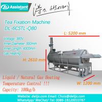 China DL-6CSTL-Q80 Gas Heating Continuous Tea Steaming Steamer Machine 1200*5200*2610 mm for sale