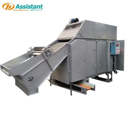 China 6CHL-CY50 tea leaves gas heating tea dryer with large commercial multi-layer mesh belt for sale