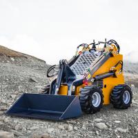 China 890kg Mini Skid Steer Loader With Attachments Walk Behind Skid Steer Loader 17.1KW for sale