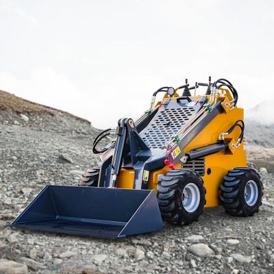 China 890kg Mini Skid Steer Loader With Attachments Walk Behind Skid Steer Loader 17.1KW for sale