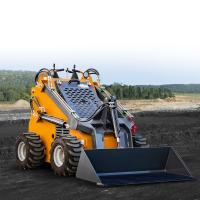 China 890kg Mini Skid Steer Loader With Attachments Walk Behind Skid Steer Loader 17.1KW for sale