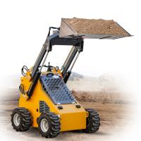 China 890kg Mini Skid Steer Loader With Attachments Walk Behind Skid Steer Loader 17.1KW for sale