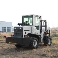China 2.5Ton 3Ton Articulated Fork Lift Truck Off Road 4x4 All Rough Terrain Diesel Forklift Truck for sale