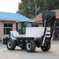 China 85kw 4 Wheel Self Loading Concrete Mixer Truck Heavy Duty Concrete Mixer for sale