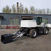 China 85kw 4 Wheel Self Loading Concrete Mixer Truck Heavy Duty Concrete Mixer for sale