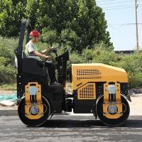 China Hydraulic Valve Driving 2 Ton Road Roller Vibratory Mini  Road Flattener Machine for sale
