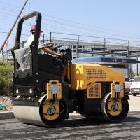 China Hydraulic Valve Driving 2 Ton Road Roller Vibratory Mini  Road Flattener Machine for sale