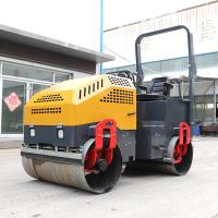 China Hydraulic Valve Driving 2 Ton Road Roller Vibratory Mini  Road Flattener Machine for sale