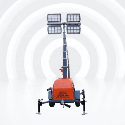 China Bright  4x400W 4x1000W Metal Halide Light Tower Mobile Led Lighting Tower for sale