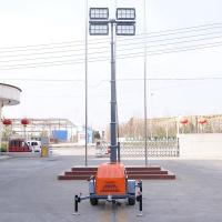 China Bright  4x400W 4x1000W Metal Halide Light Tower Mobile Led Lighting Tower for sale