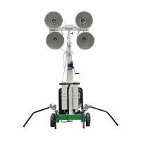 China 090M 3KW 5 Meter 400w Portable Led Light Towers Diesel Operated Mobile Flood Lights for sale