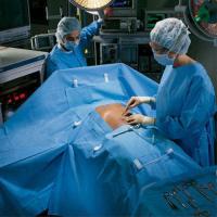 China Breathable Laparoscopy Drape Packs With Fluid Collection Pouch for sale