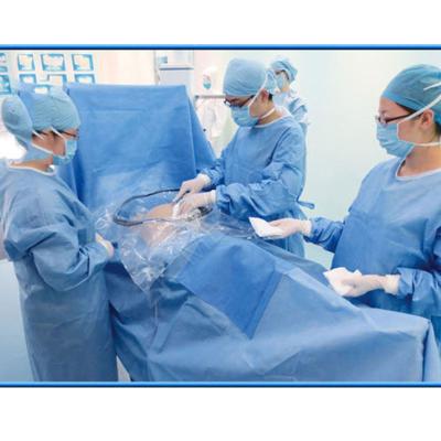 China Disposable sterile surgical C-section pack/caesarean pack for sale