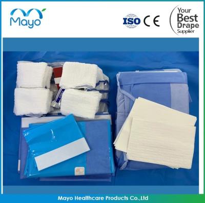 China SMS General Surgical Drape Pack CE ISO Surgical Drape Kit Blue for sale