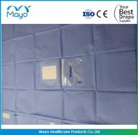 China MAYO SMS Ophthalmic Drape With Pouch Surgical Eye Drape Blue for sale