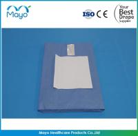 China MAYO SMS Ophthalmic Drape With Pouch Surgical Eye Drape Blue for sale