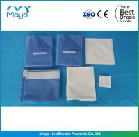 China Nonwoven Obstetrics Drapes Delivery Surgical Drape With Adhesive for sale