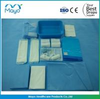 China Nonwoven Obstetrics Drapes Delivery Surgical Drape With Adhesive for sale