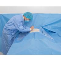 China EO Sterilized Hip U Drape Surgical Hip Drape With Pouch Customized for sale