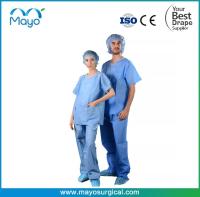 China 2022 Hot Sales Disposable Patient Scrub Suits Medical Apron Scrub Suits for sale