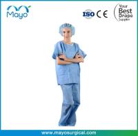 China 30gsm 40gsm SMMS Surgical Scrub Suit Operation Theatre Scrub Suits for sale