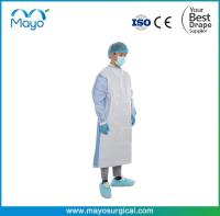 China 510K EN13795 PE Isolation Gown Medical AAMI Level 4 Surgical Gown for sale