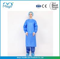 China 60gsm Sterile Surgical Gowns Disposable Non Woven Gown For Hospital for sale