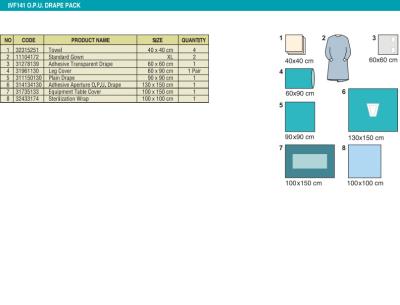 China Surgical OPU Drape Pack Gynaecology C Section Drape For Hospital for sale
