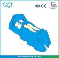 China Cathlab Disposable Surgical Femoral Angiography Drape with 4 hole for sale
