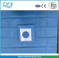 China Non Woven Fabric Disposable Impervious EO Sterile Fenestrated Surgical Drape With Hole for sale