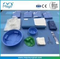 China Cardiac Interventional Therapy Coronary Angiography Drape Pack With 4 Hole for sale