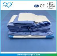 China Waterproof Nonwoven Surgical Lithotomy Drape Pack With Leggings for sale