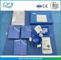 China Nownoven Angiography Drape With Femoral And Radial Oval Apertures Side Clear PE Panel for sale