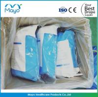 China Nownoven Angiography Drape With Femoral And Radial Oval Apertures Side Clear PE Panel for sale