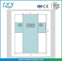 China SuperSorb Reinforcement Surgical Angiography Drape With 4 Holes for sale