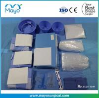 China Radial Angiography Drape Kits with Femoral Angio Drape Clear Windows Dual Apertures for sale