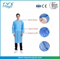 China Disposable Protective Apparel MAYO ISOLATION GOWN 40G PP BLUE for sale