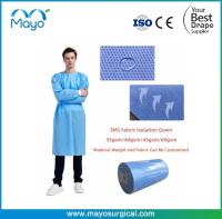China Disposable Protective Apparel MAYO ISOLATION GOWN 40G PP BLUE for sale