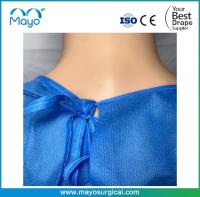 China Single Use Medical Protective Gown ISOLATION GOWN PP 30GR for sale